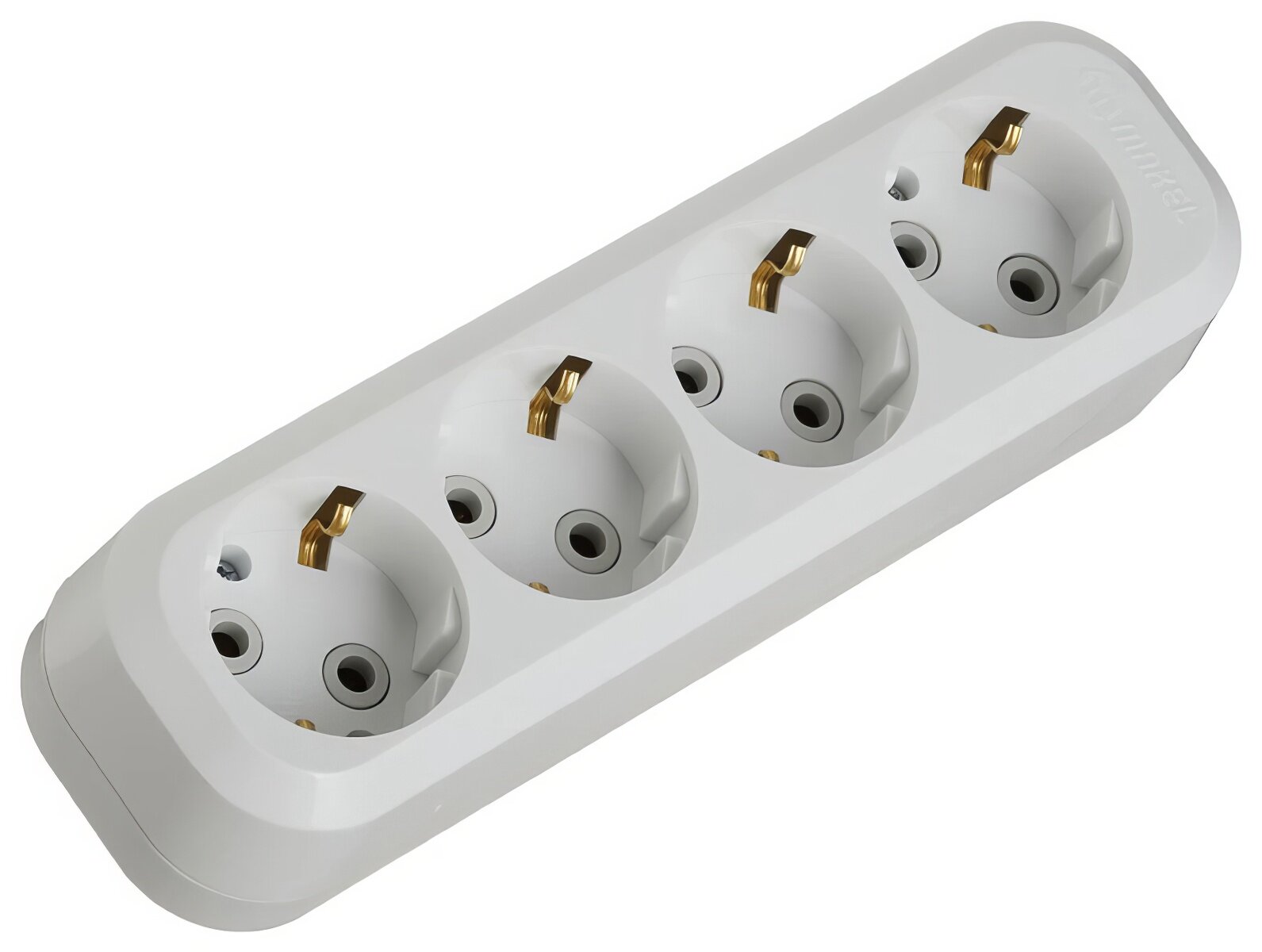 Колодка электрическая 4 розетки Makel 16 А 250 В 2,2 кВт белая (MGP151)