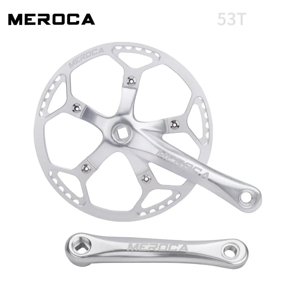 Складная велосипедная шатуны MEROCA 130BCD с интегрированной звездочкой для 45-58 зуб.(358)