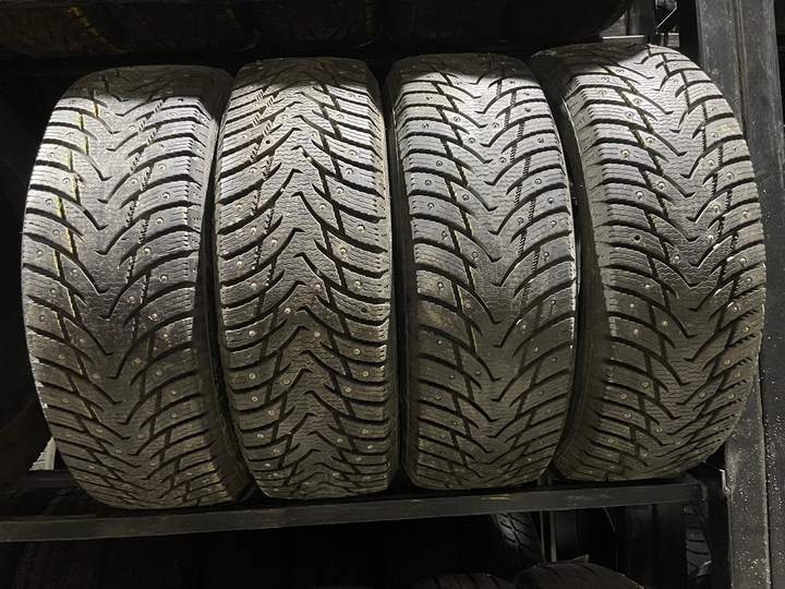 Комплект (4 шт) зимних БУ шин шипованные Nankang Ice Active AW-1 185/65 R15 25% износ