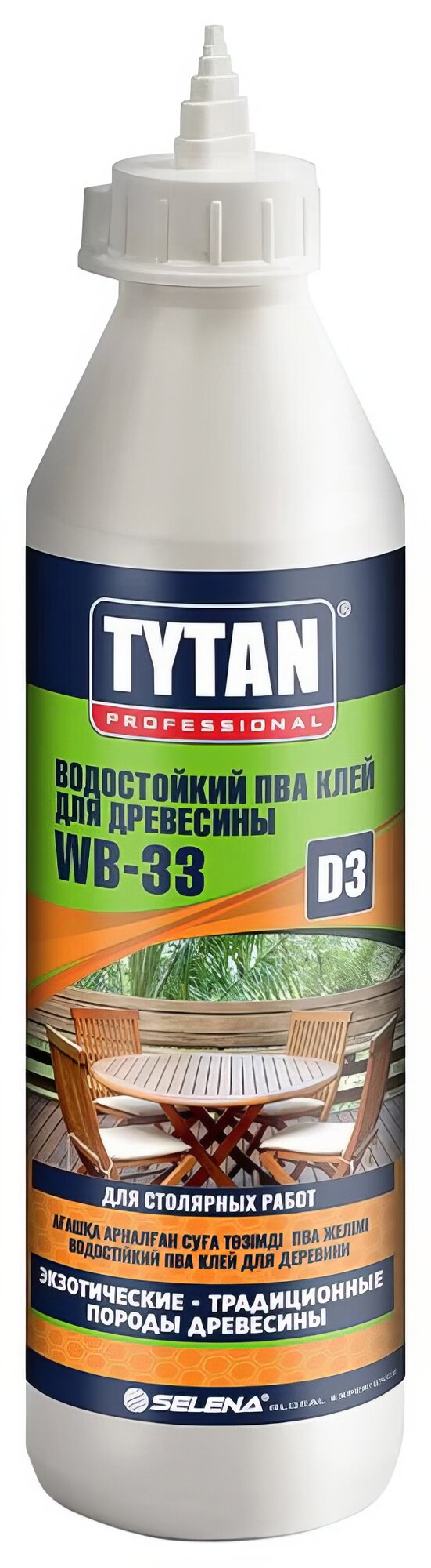 Клей ПВА для древесины Tytan Professional водостойкий 820 г