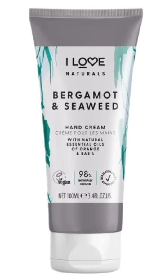 Лосьон для рук и тела I Love Cosmetics I Love Naturals Hand and Body Lotion, бергамот и морские водоросли, 100 мл