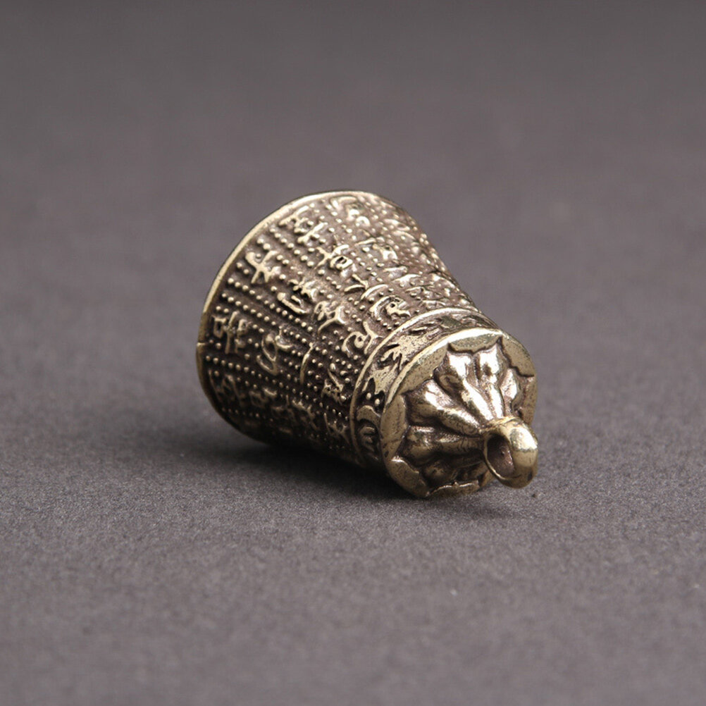 Ретро Колокольчик Из Латуни С Эмбоссировкой Подвеска Для Ключей 2.5X3.5CM