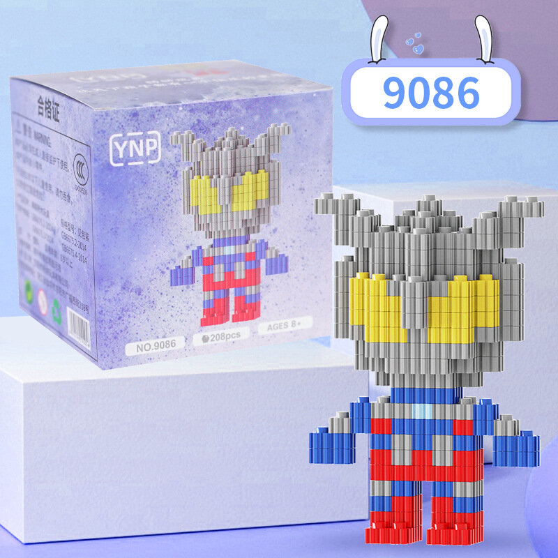 Конструктор из мелких деталей 9086 Зэро образовательная игрушка для детей 1 коробка 9х9х9см