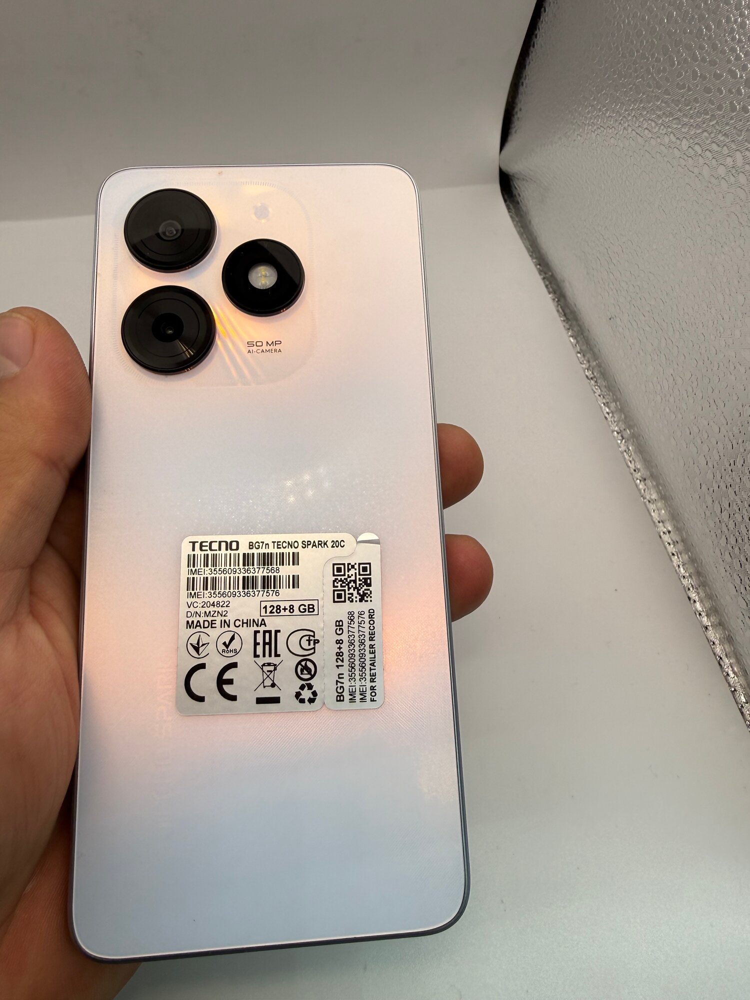 Смартфон Tecno SPARK 20C 8/128 ГБ, синий, Б/У