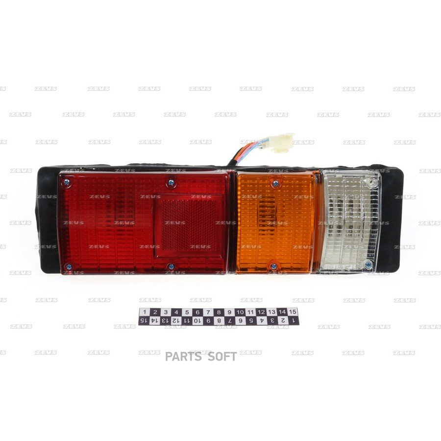 (110) 051909L ZEVS Фонарь задний LH FVR34/FSR90 от официального дистрибьютора, ZEVS, артикул 051909L