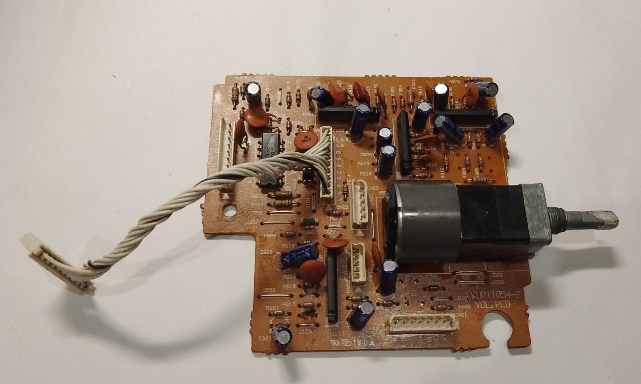 Звуковая плата + потенциометр (Kup11054-2 Vol.PCB) ресивера Stereo Receiver TEAC (AG-V8060)