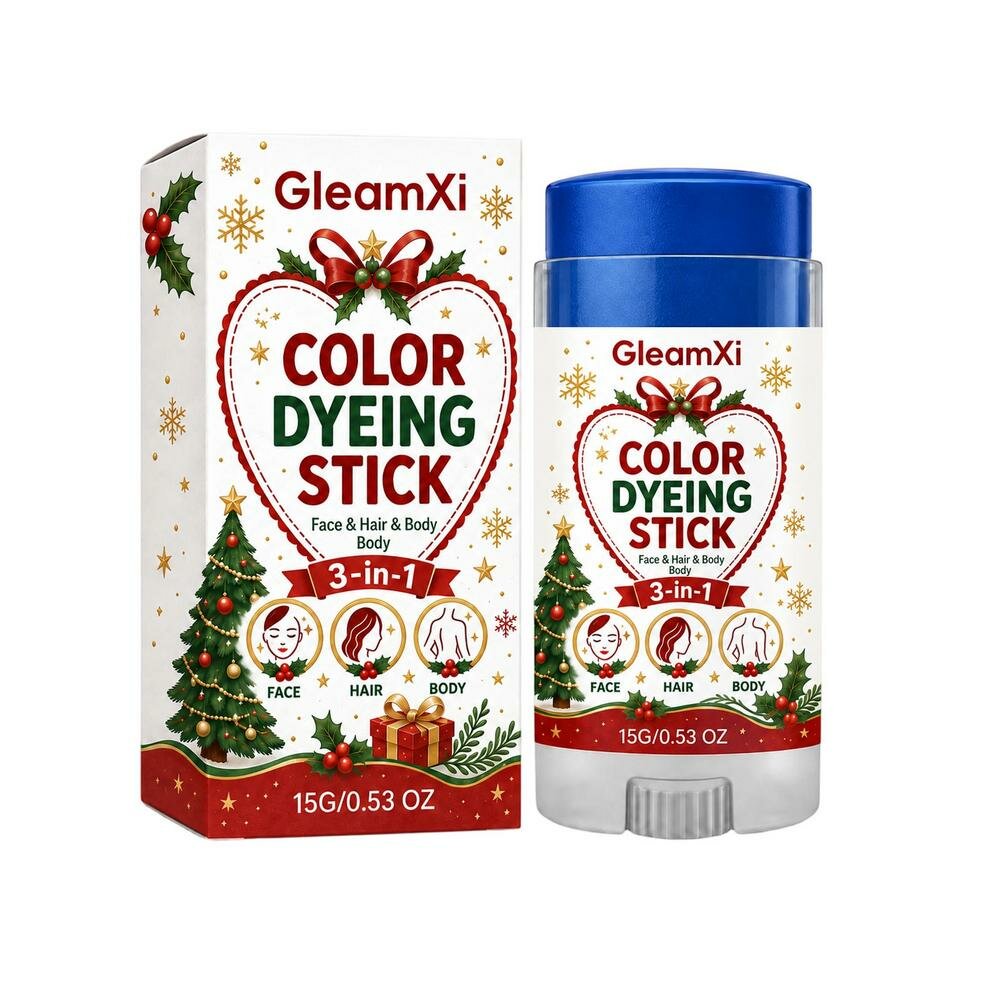 GleamXi Мелки для волос, красные, компактный стик 7,8 см