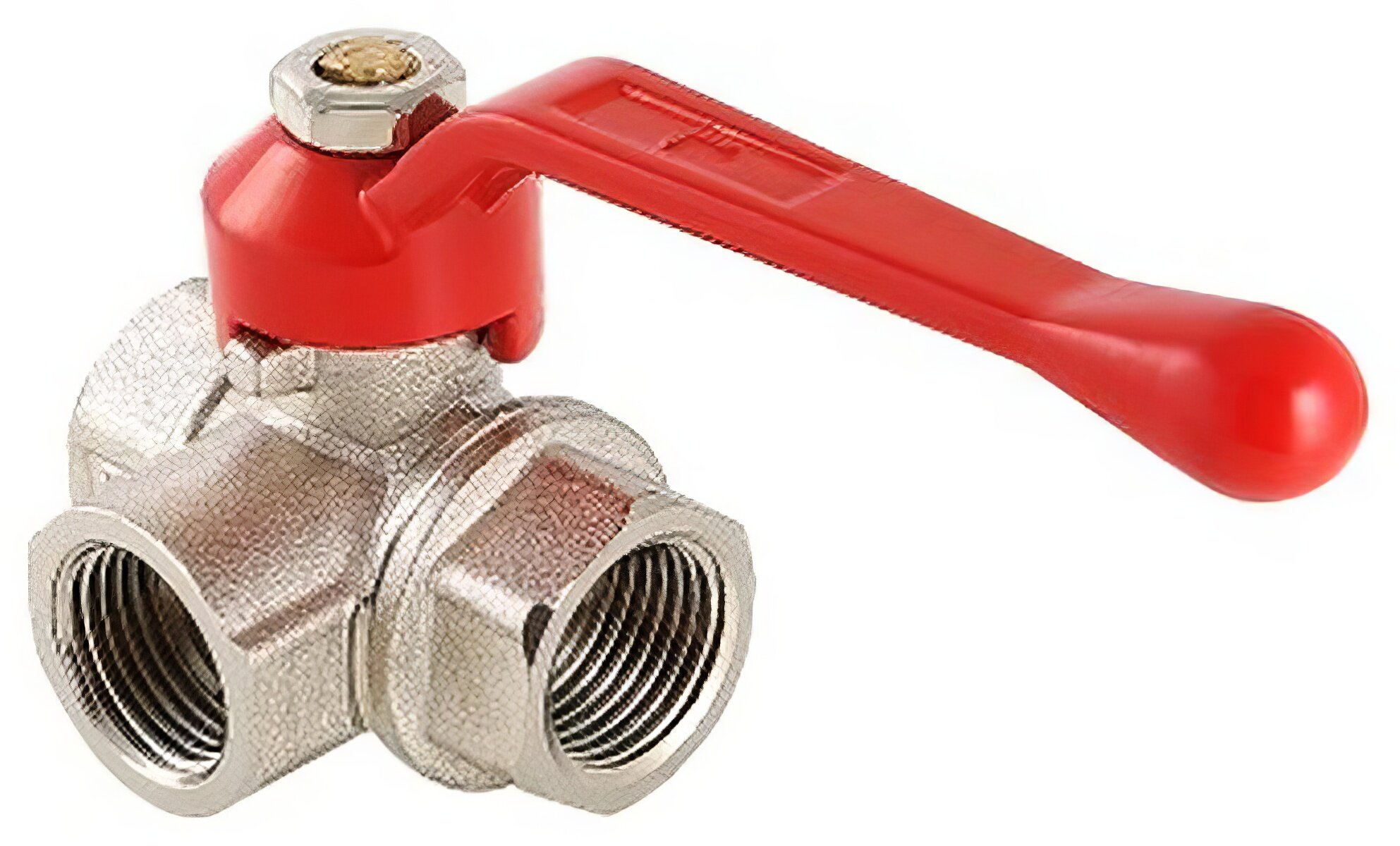 Шаровой кран VALTEC трехходовой, тип L 3/4 вн.-вн.-вн. VT.360. N.05