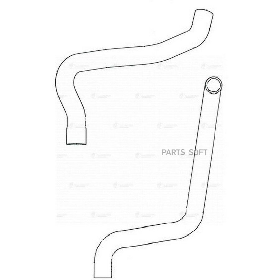Патрубки охл. для а/м Лада Largus FL (21-) 1.6i 16кл. (EPDM, кмпл, 2 от официального дистрибьютора, LUZAR, артикул LPK01172
