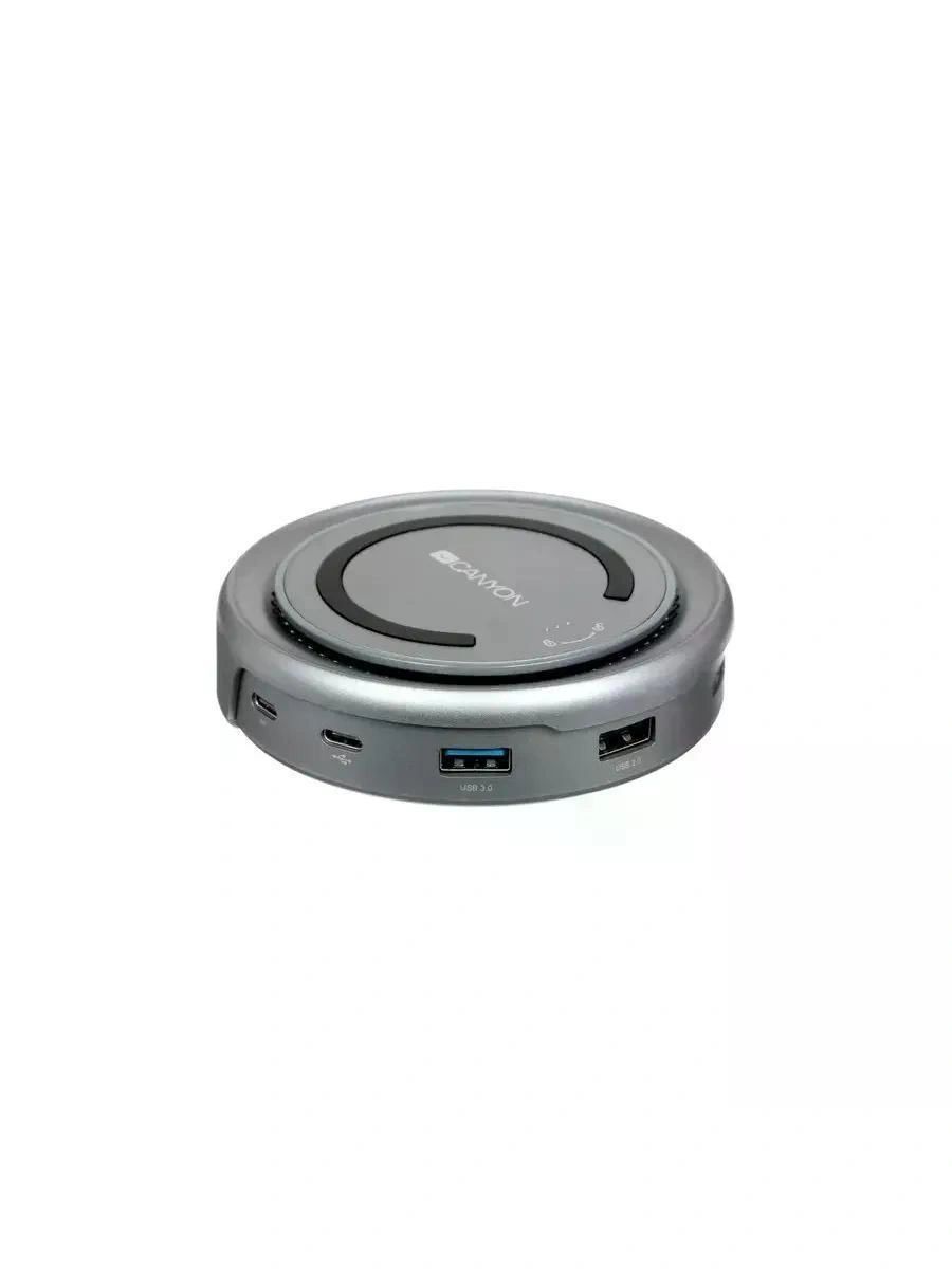 Док-станция для смартфона Canyon Canyon 5 Port USB-C Hub DS-7 / CNS-TDS07DG + беспроводная зарядка
