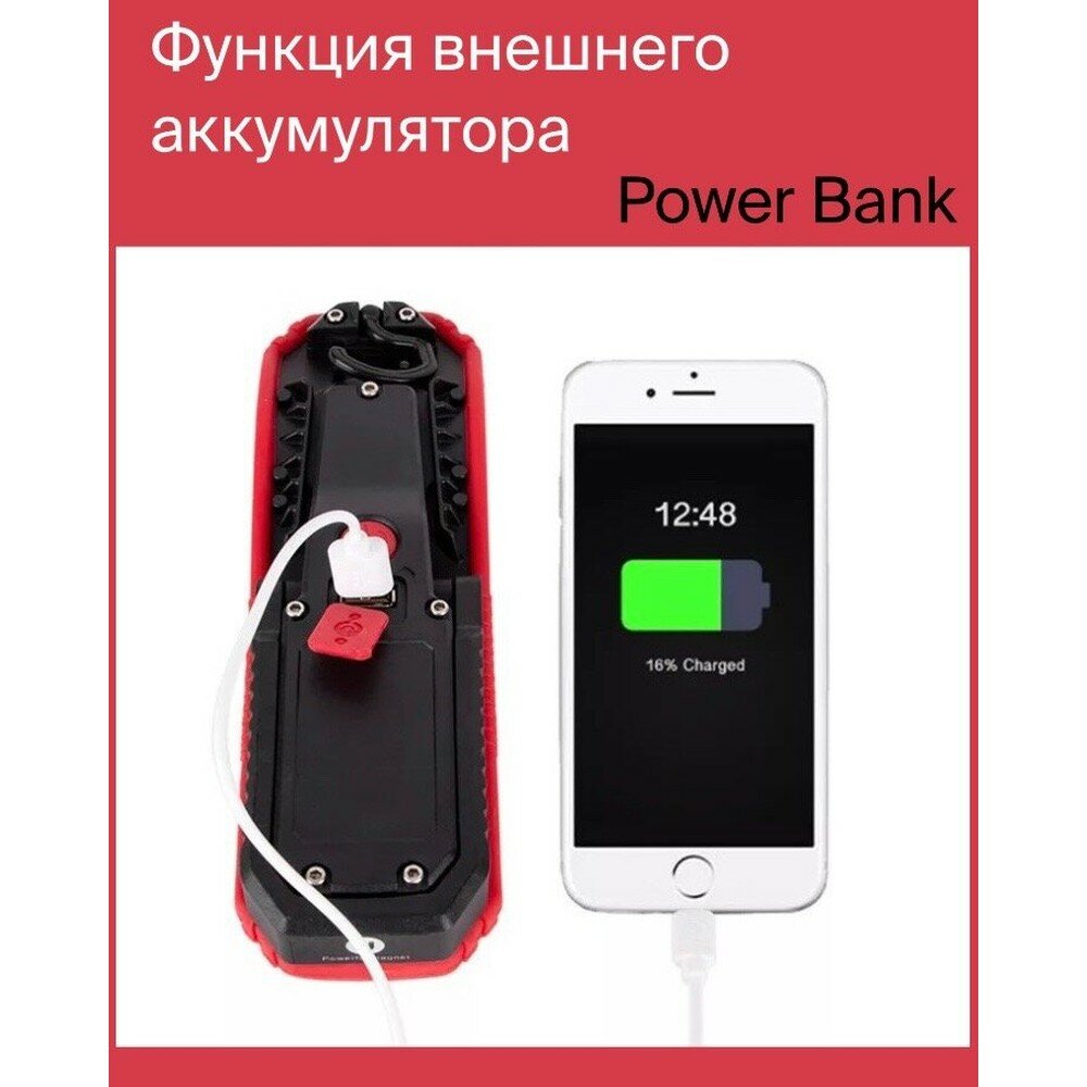 Светодиодный портативный фонарь для детейлинга, кемпинга, рыбалки и бытовых нужд