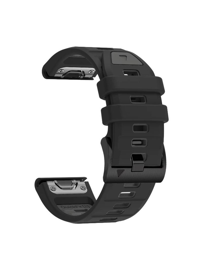 Двухцветный силиконовый ремешок с быстрым креплением для Garmin Fenix 9 Pro 8 7X 7 6X 6 5X 5 EPIX, ширина 22 мм