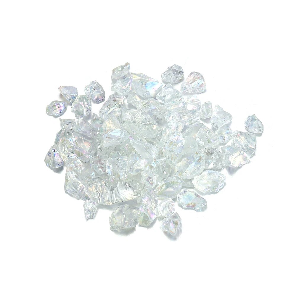 Стеклянные камешки White 2-4mm для рукоделия