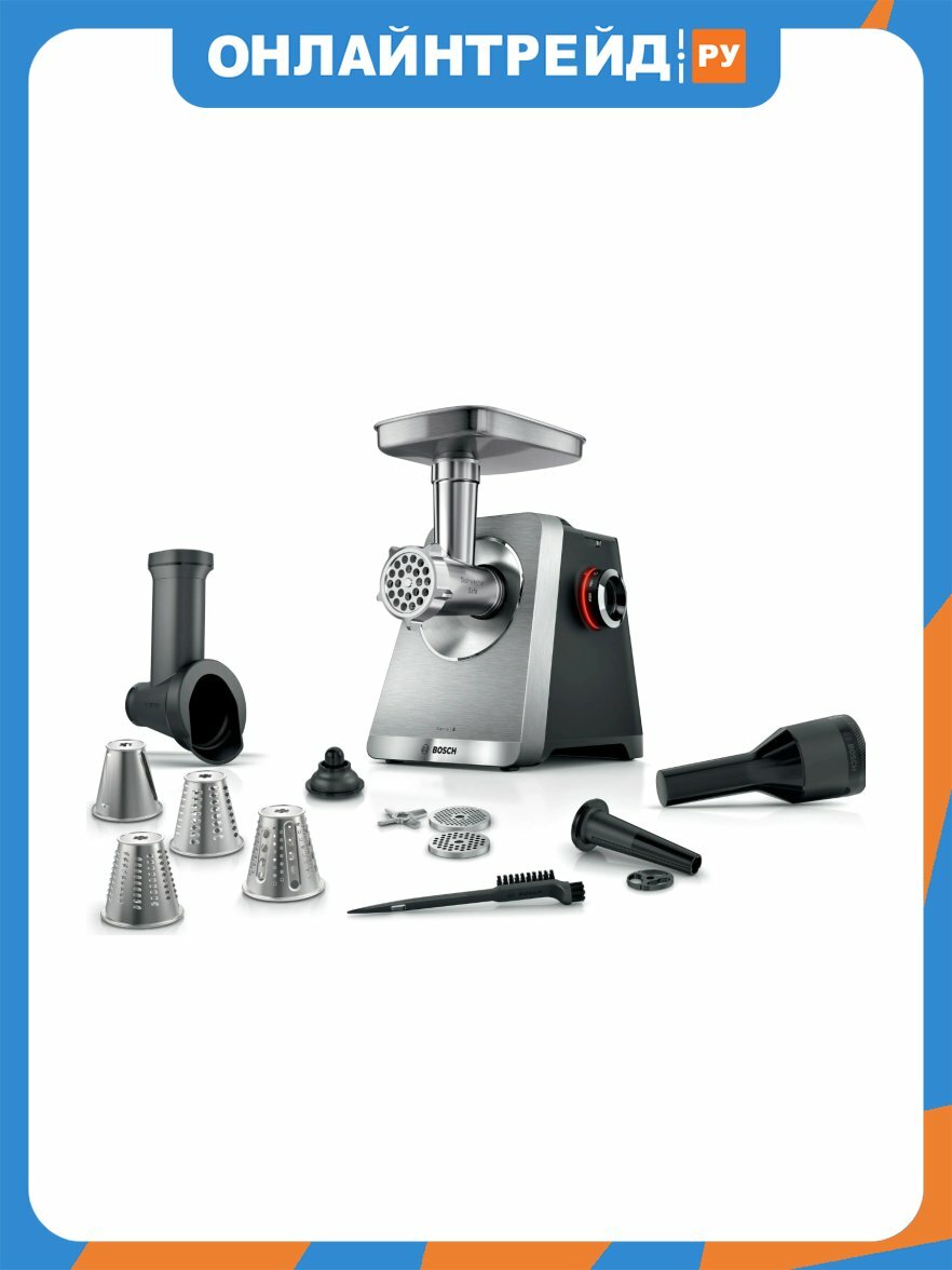 Мясорубка Bosch Series 8 MFWS840M 2500Вт черный