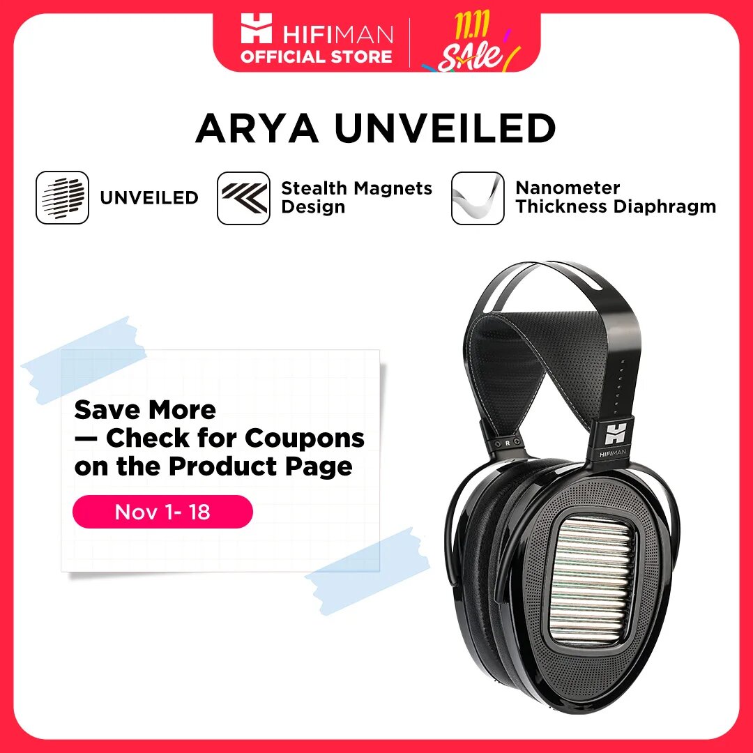 HIFIMAN Arya Unveiled полноразмерные проводные наушники