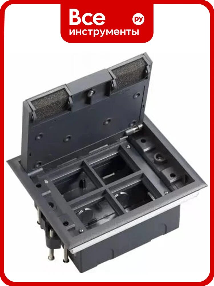 Люк Systeme Electric MultiDesk на 8 модулей IP40 для фальшпола с монтажной коробкой, тип MDK10 MDK10108