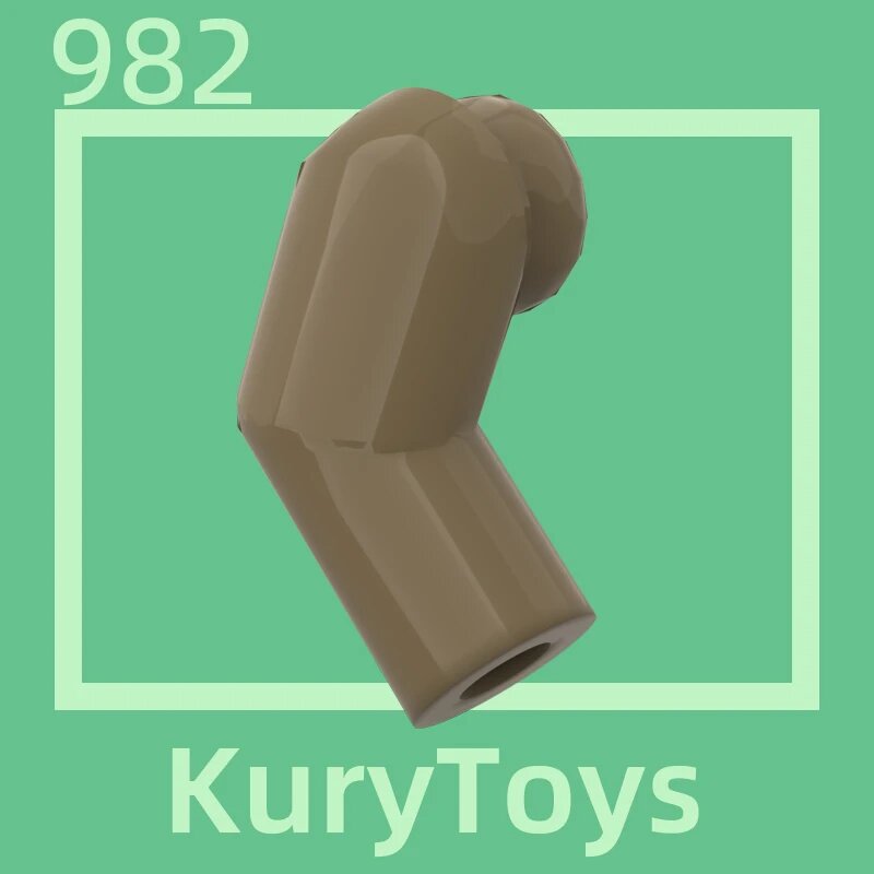 Kury Toys DIY MOC детали для 982, пластик, 10 шт. Бежевый, Caramel colour-52