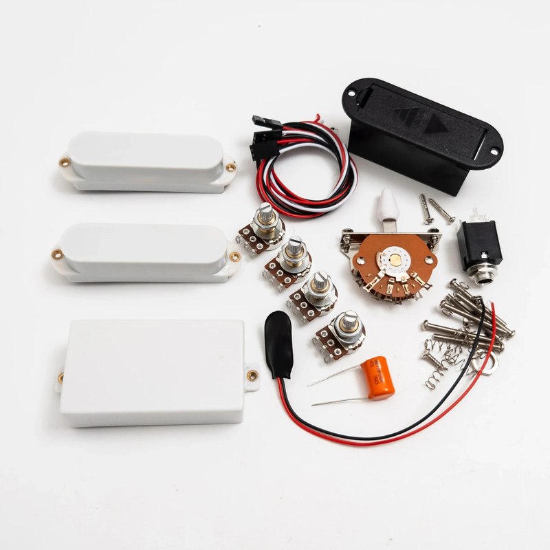 Комплект активных звукоснимателей EMG SSH 81 85 с потенциометрами, 5-позиционным переключателем, полный комплект проводки.