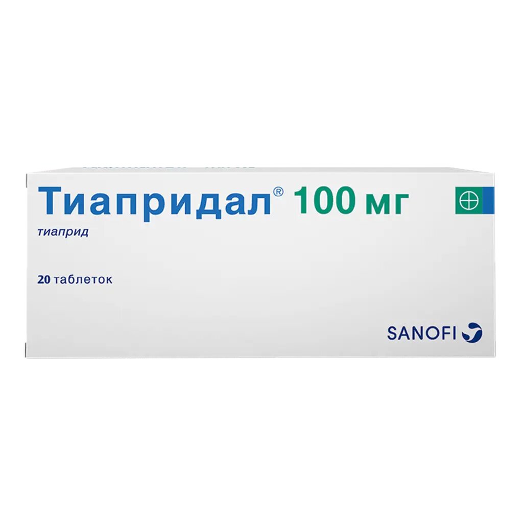 Тиапридал таблетки 100 мг 20 шт