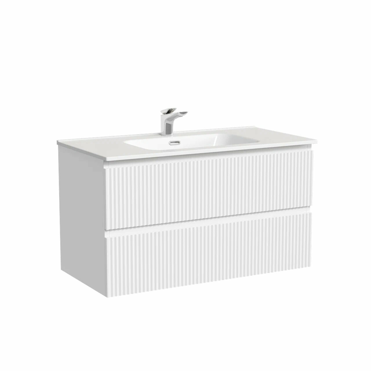 Тумба под раковину Sancos Сноб Р / Snob R SNR90W 89x44,5x50 белый матовый / bianco