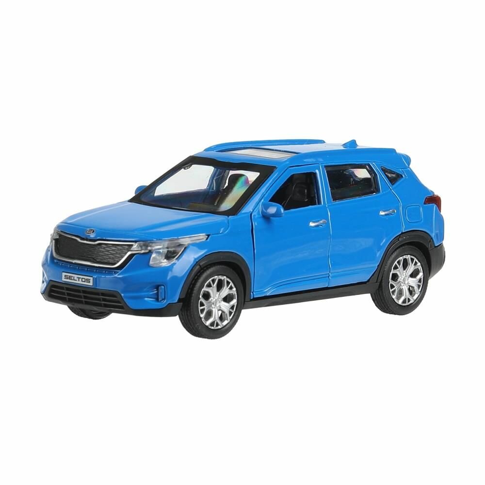 Технопарк инерционная металлическая модель синяя, Kia Seltos