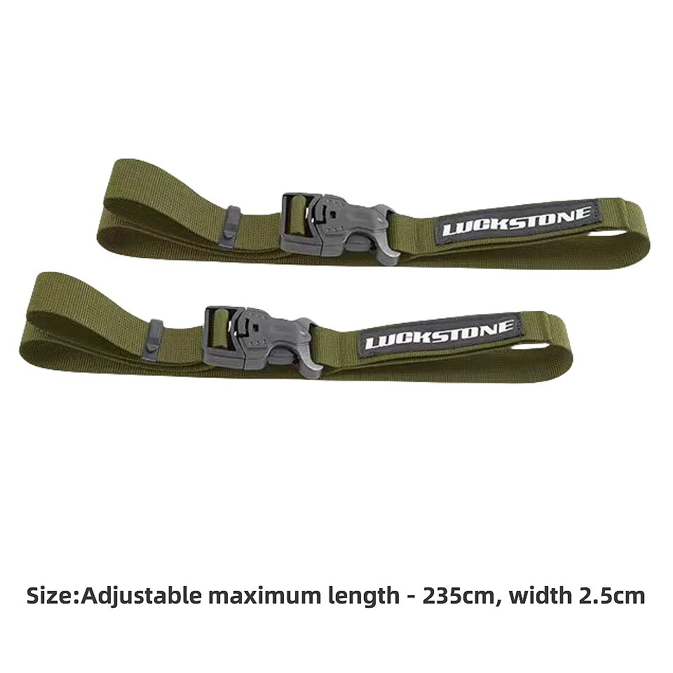 Ремень для багажа Luckstone, 235см, GREEN(2шт)