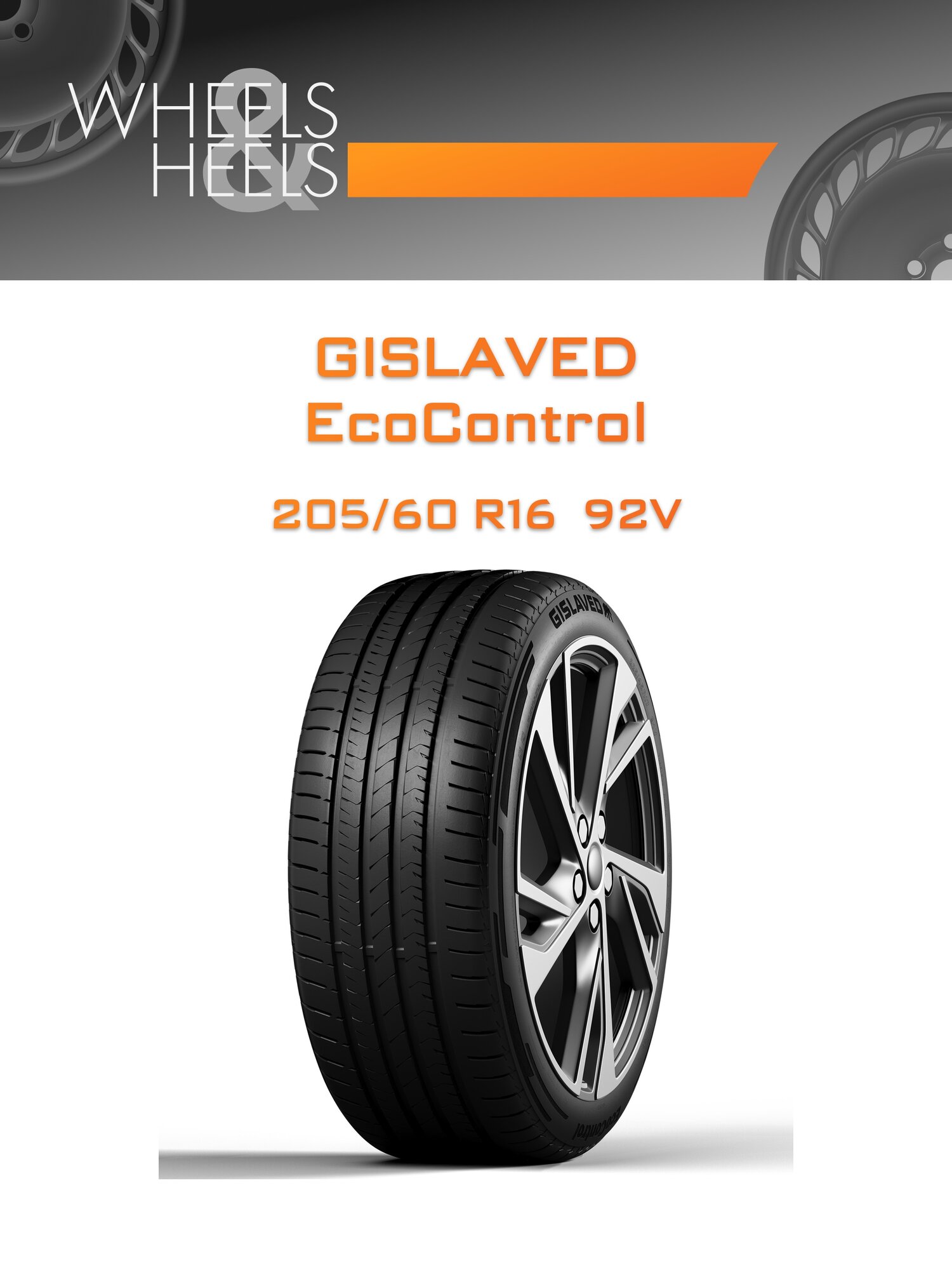 Шина автомобильная GISLAVED EcoControl 205/60 R16 92V SUMMER, летняя, универсальная