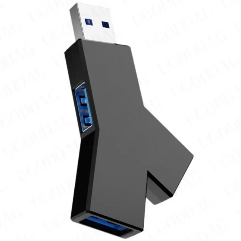 UGODDAG USB 3.0 2.0 концентратор 3 в 1 Синий, USB Plug Black