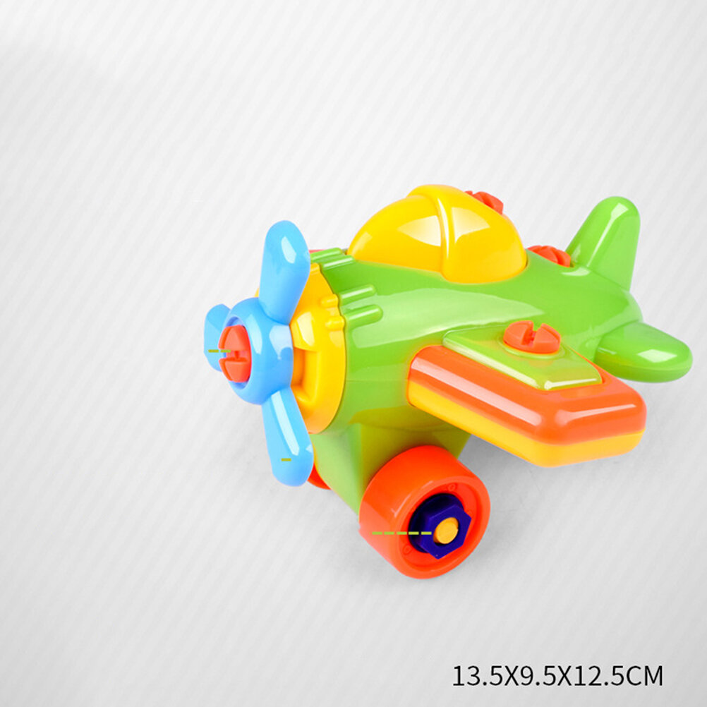 Детский Конструктор Игрушка Для Развития Математических Навыков 3D Пазл Самосборка Самолёт Разнообразный Цвет
