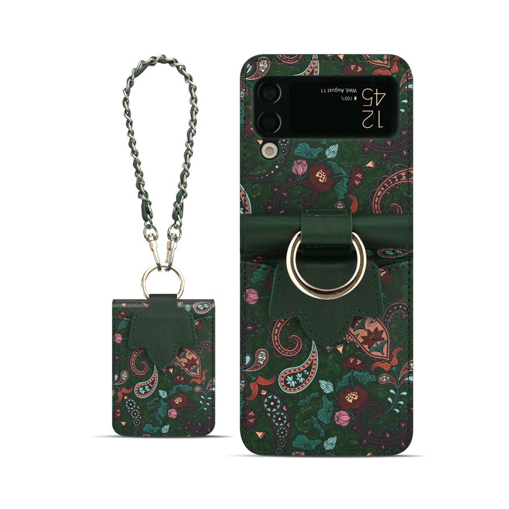 Чехол для Samsung Galaxy Z Flip3 / Самсунг Галакси Z Flip 3, soft touch, кобура, искусственная кожа, поликарбонат (PC), защита камеры, ударопрочный, усиленные углы, Samsung, Samsung Galaxy Z Flip3, green,