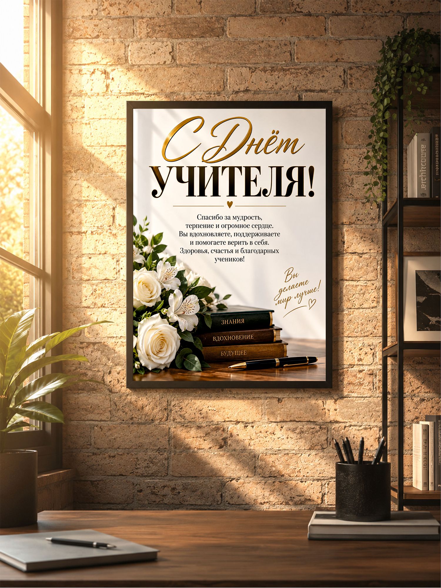 Постер С днём учителя. — фото 1