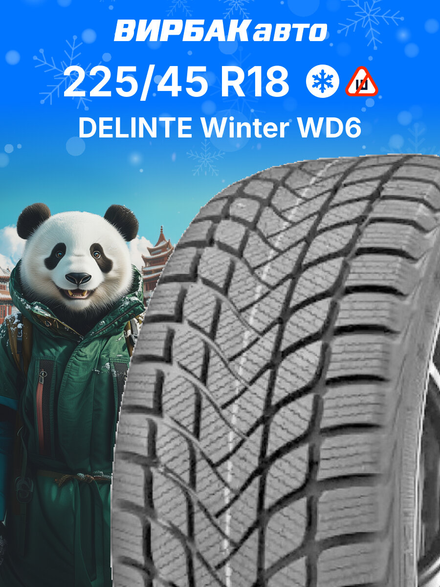 Зимние шины DELINTE Winter WD6 225/45R18 95H, зимняя автомобильная резина
