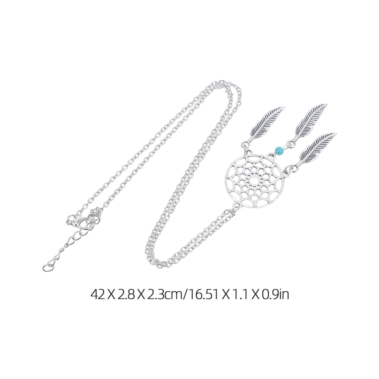 Нежное ожерелье со стразами для вечерних встреч 51.00X2.50X0.50cm