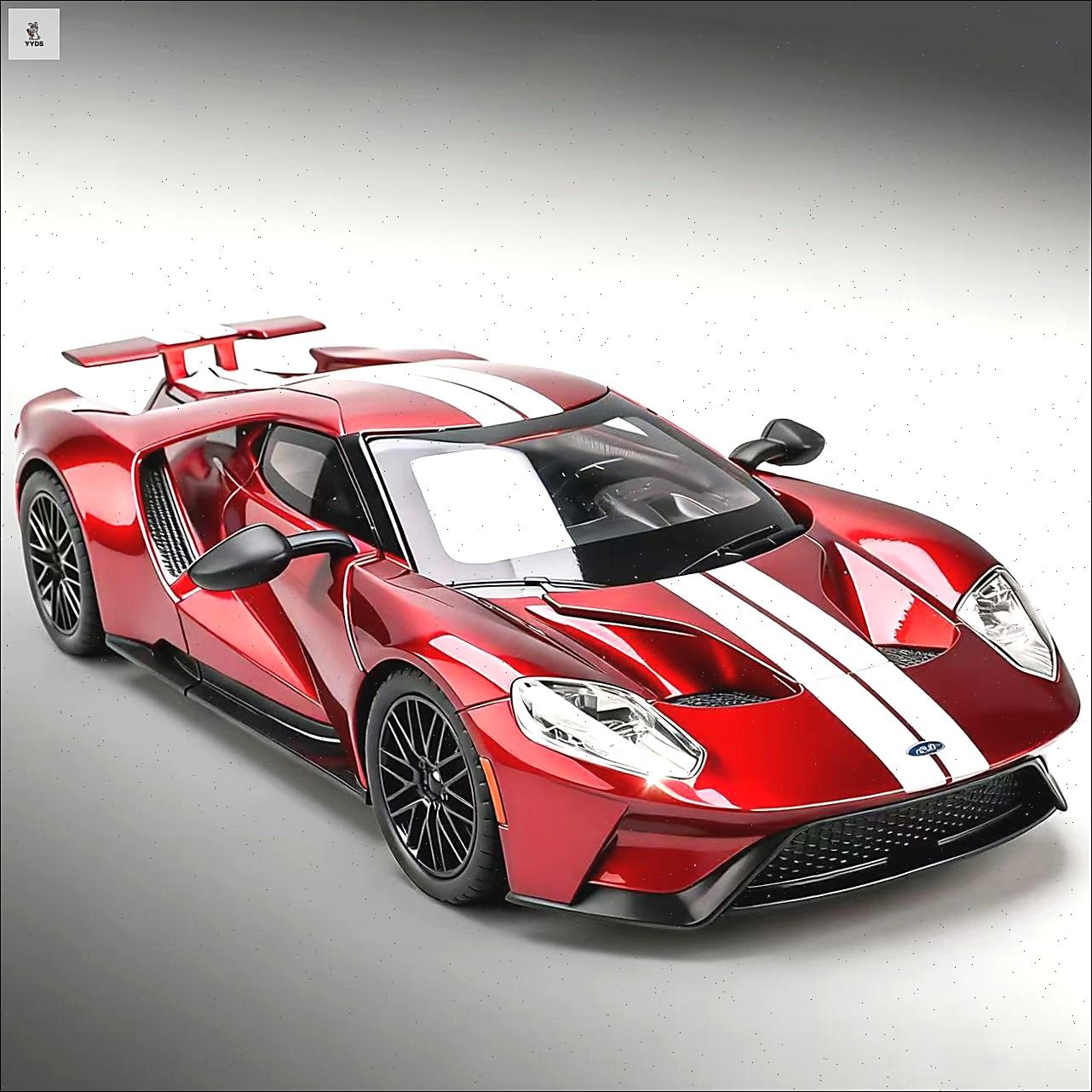 Kоллекция автомобилей Форд ГТ, 1:24 Ford GT суперкар, модель сплава, со звуком и светом