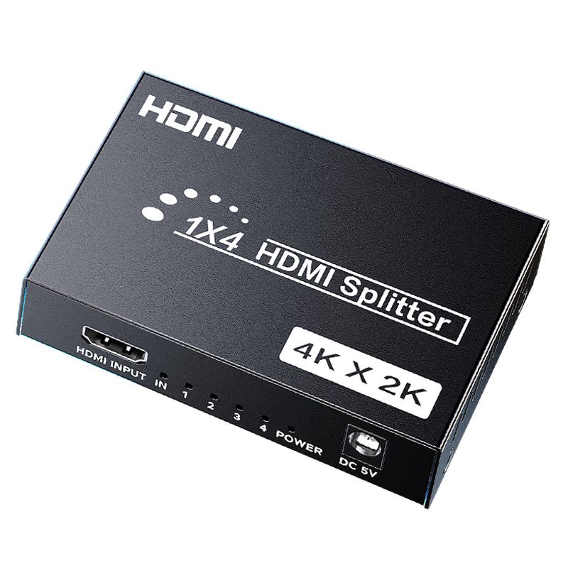 HDMI 1x4 разветвитель 4K для 4 экранов подключение к ноутбуку ТВ проектору Модель：HDMI QuadScreen синхронный вывод 4K