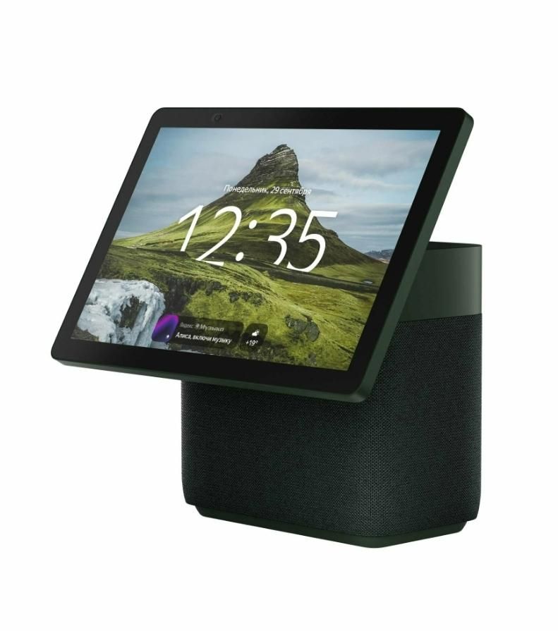 Умная колонка Яндекс Станция Дуо Макс Zigbee, 60Вт, с Алисой, зеленый