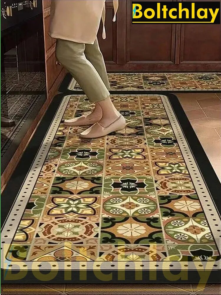 Коврик 40x120 см черный, желтый