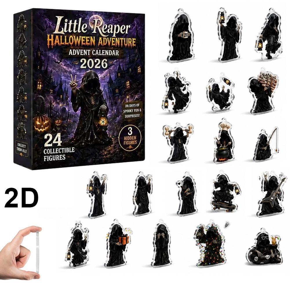 Little Reaper Адвент-календарь на Хэллоуин, 24 акриловые фигурки