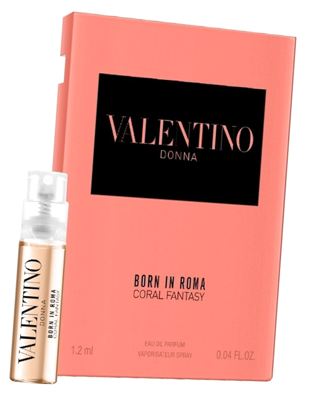 Valentino Donna Coral Fantasy женская парфюмерная вода 1.2 мл сэмпл - Валентино Донна Борн Ин Рома