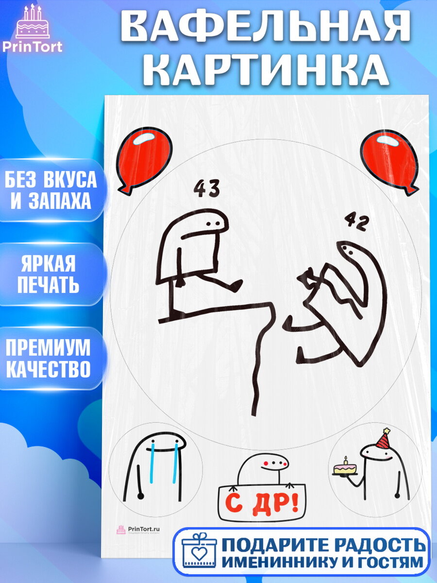 Вафельная картинка для торта с днем рождения. Украшения для торта девушке на День Рождения. Декор для выпечки PrinTort