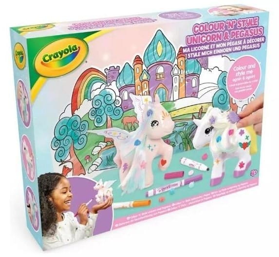Набор для рисования, росписи Crayola "Единорог и Пегас", разноцветный, 15 предметов