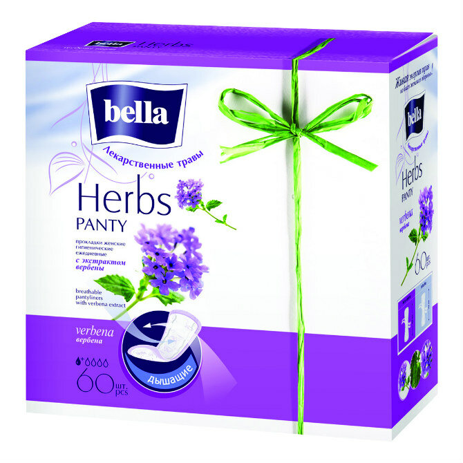 Bella Прокладки Panty Soft verbena с экстрактом вербены ежедневные 60 шт