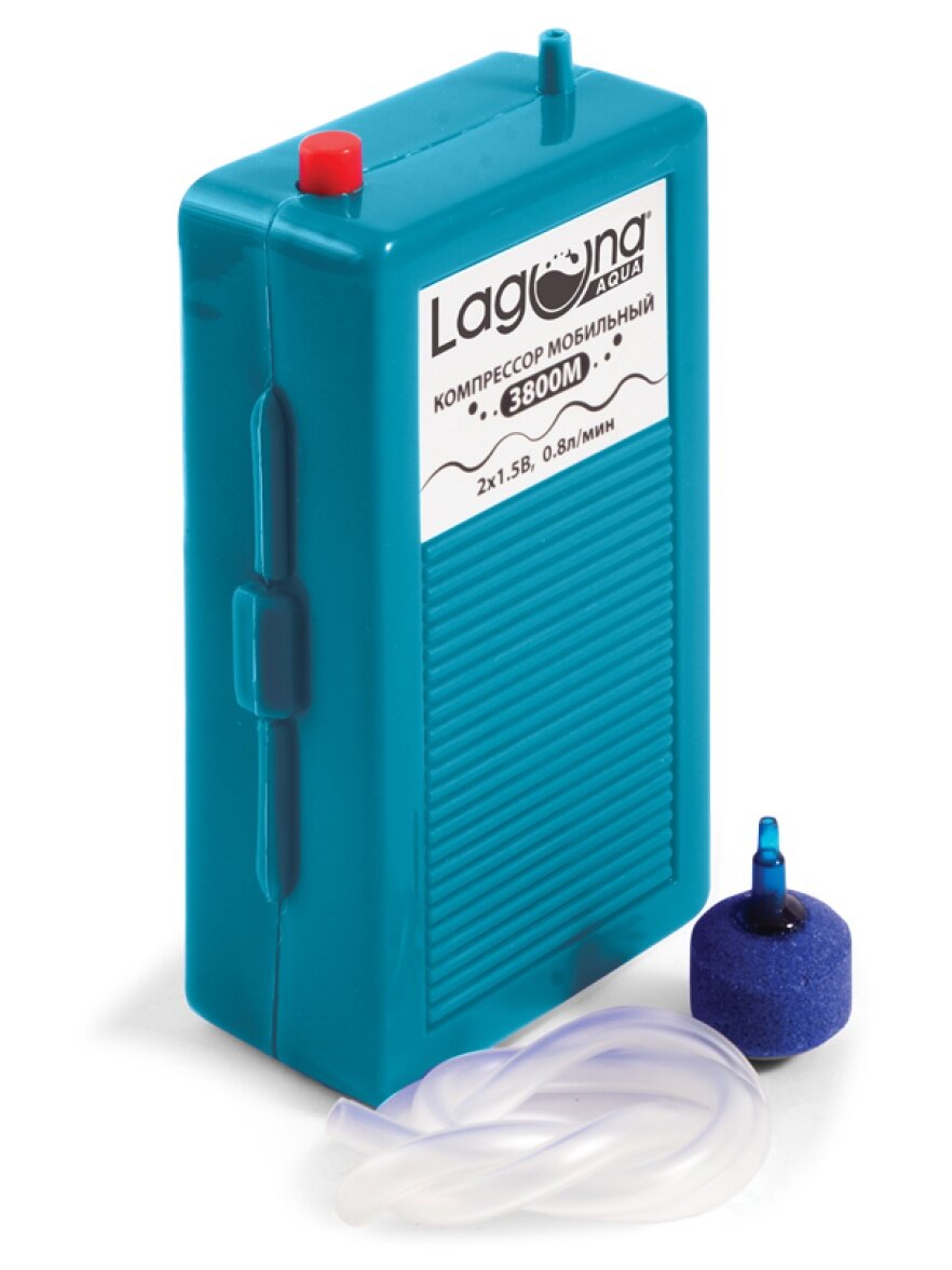 Компрессор Laguna 3800М мобильный, 2*1,5В, 0,8л/мин, 149*79*48мм