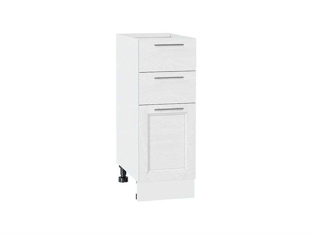 VVT Шкаф нижний с 3-мя ящиками Сканди Белый, White Softwood, 300 В*Ш*Г 816*300*480, фасад МДФ White Softwood, корпус Белый White Softwood