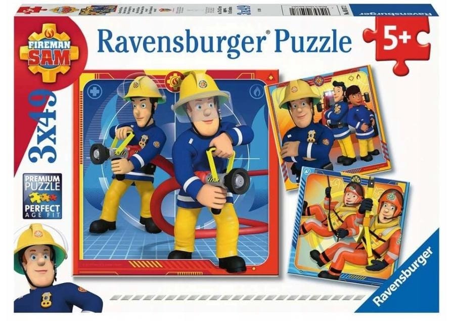 Пазл Ravensburger "Пожарный Сэм спешит на помощь", 3x49 элементов