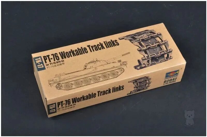 Trumpeter 02047 1/35 PT-76 Работоспособная модель TRack Links