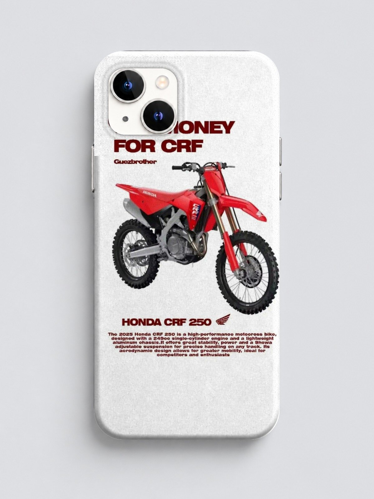 Эстетичный чехол на iPhone 13 Honda CRF 250