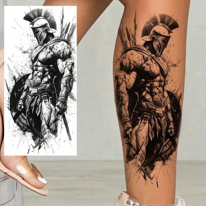 Tattoo'шки Временные тату без пленки (темнеют через 24 часа) 19.8*9.6см, долговременная