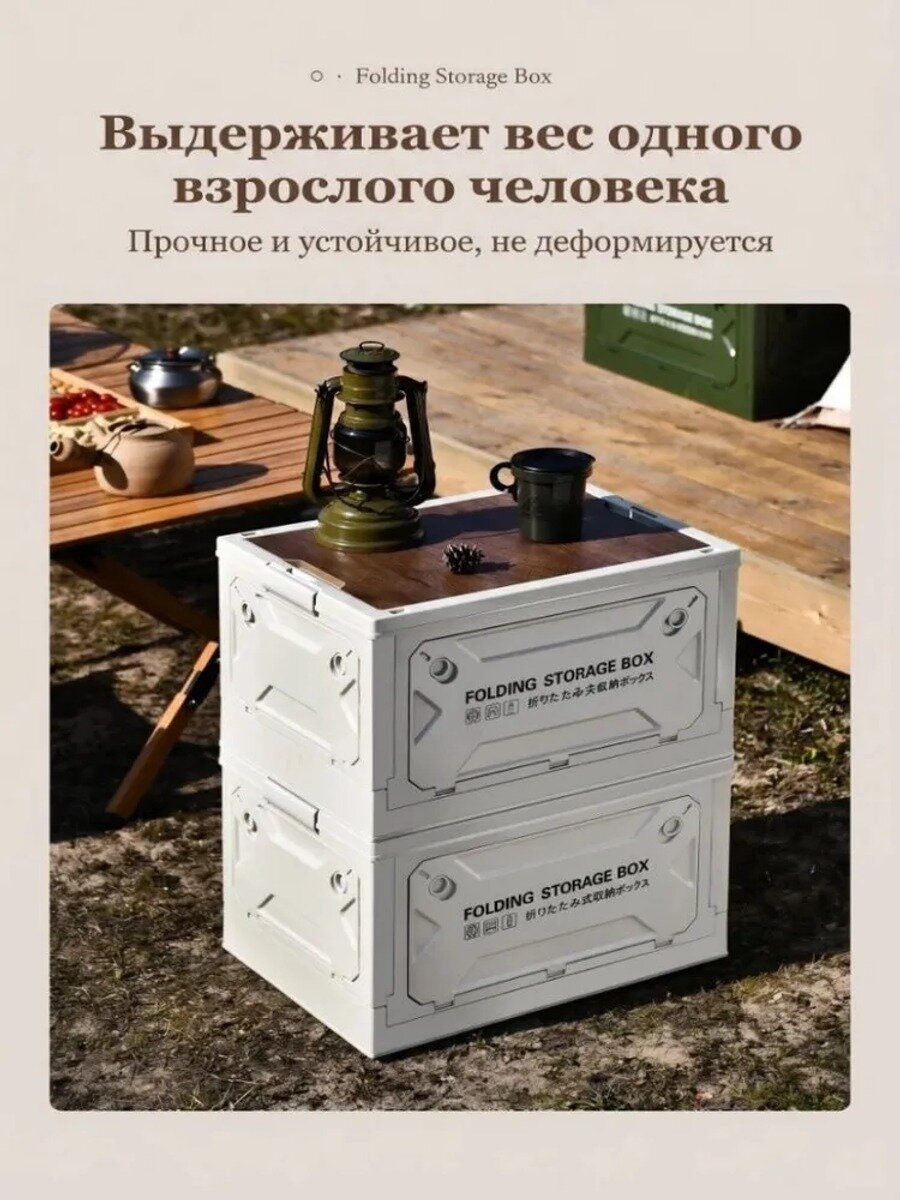 Контейнер для хранения вещей длина 49 см, ширина 35 см, высота 28.5 см.