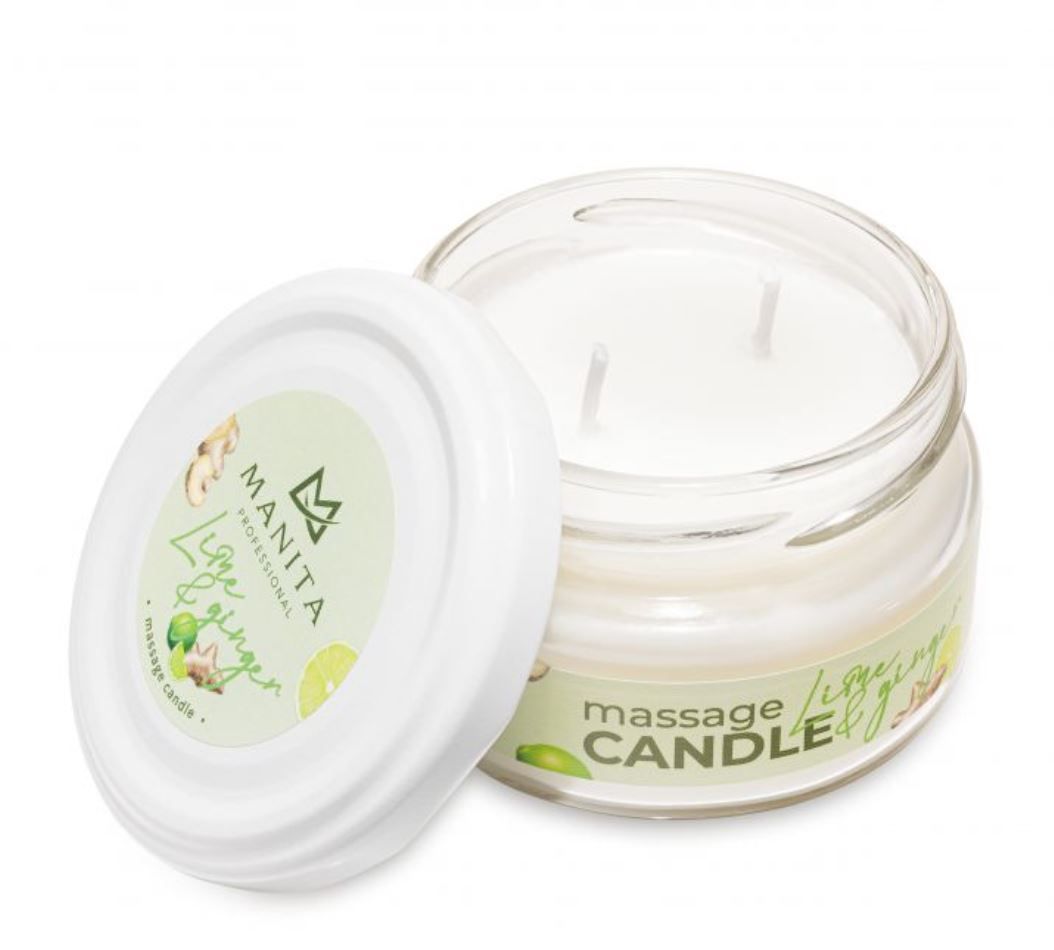 MANITA PROFESSIONAL, Свеча Массажная LIME & GINGER, 100 мл